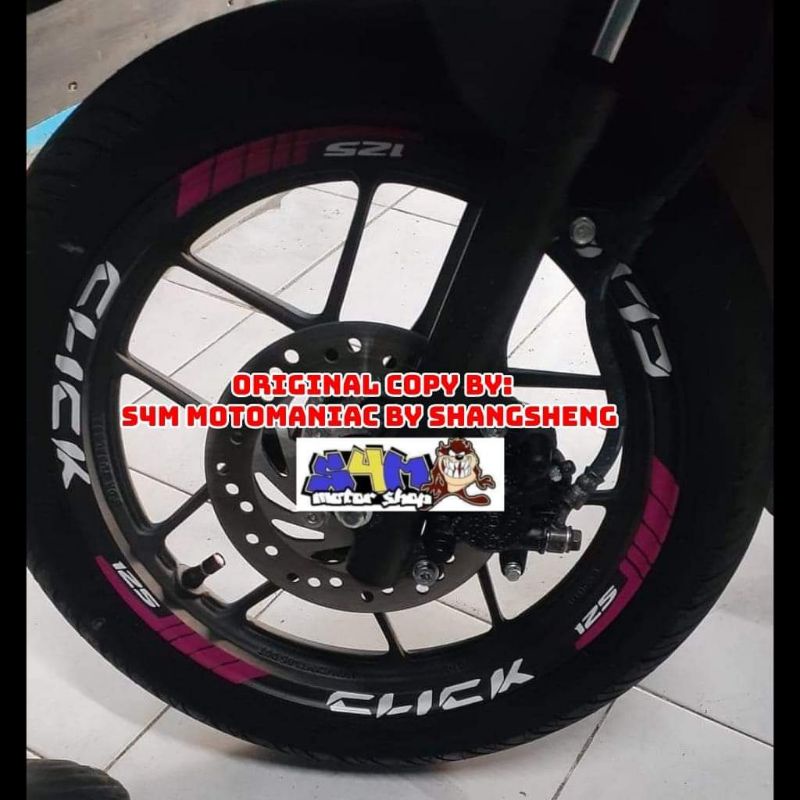 Honda click mags sticker for v1 v2 AND v3 (2 FRONT AND 2 REAR) | Shopee ...