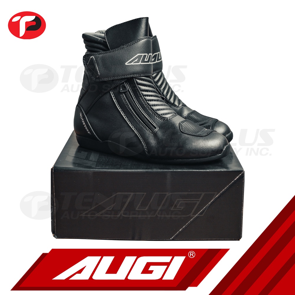 Augi Racing Boots At-2 Black | Shopee Philippines