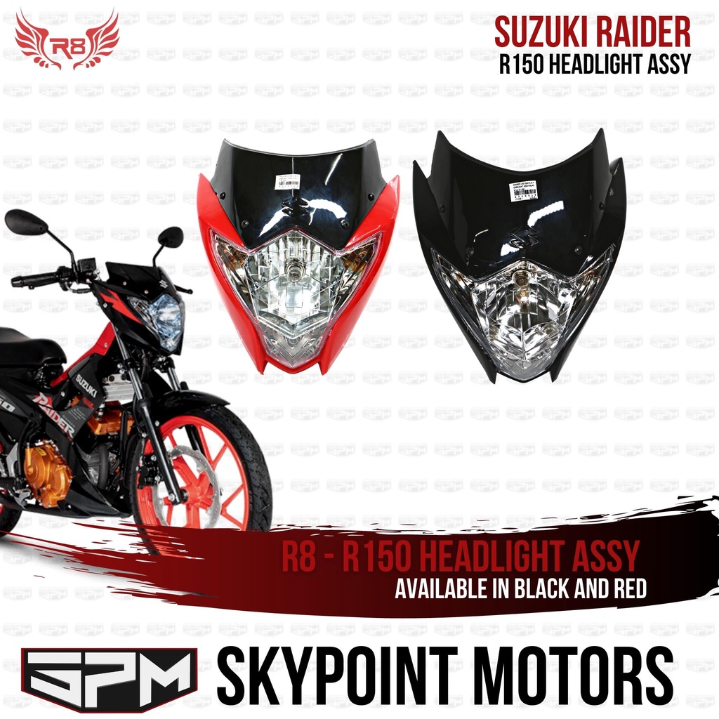 HEADLIGHT ASSY FOR SUZUKI RAIDER 150 carb / SATRIA L1-3 (9710-018/9710 ...