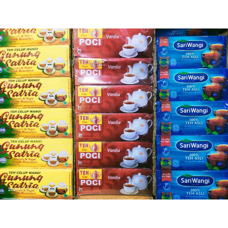 Mount Satria Tea || Poci Tea || Sariwangi tea | Shopee Philippines