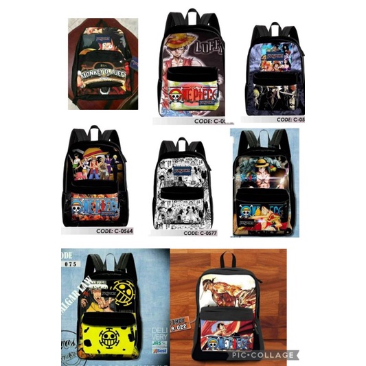 ONE PIECE BAG COD JS BACKPACK CHARACTER MONKEY 'D LUFFY#7162626666 ...