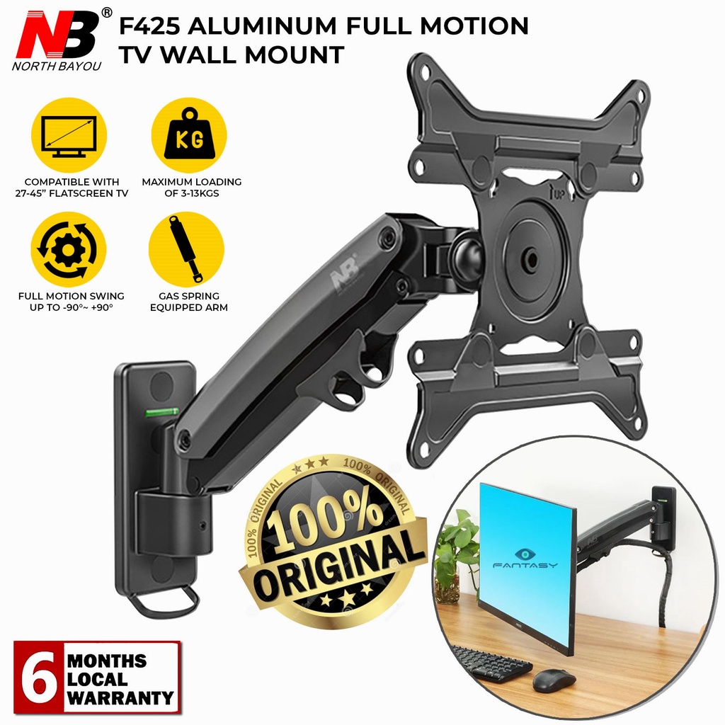 ORIGINAL NORTH BAYOU NB F425 Full Motion Gas Spring Articulating Swivel ...