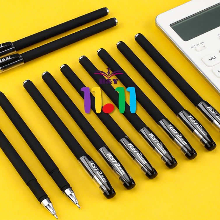 1 pc ballpen 0.5 mm Black Gel Pen ball pen sign pen Students school ...