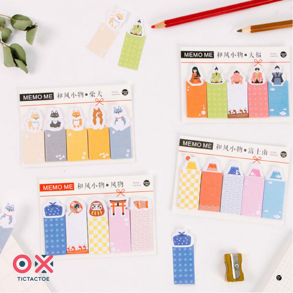 Sticky note-Japan's Memento Set-5 Pcs. | Shopee Philippines