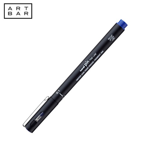 Uni Pin Drawing Pen Blue 0.1mm - Art Bar PH | Shopee Philippines