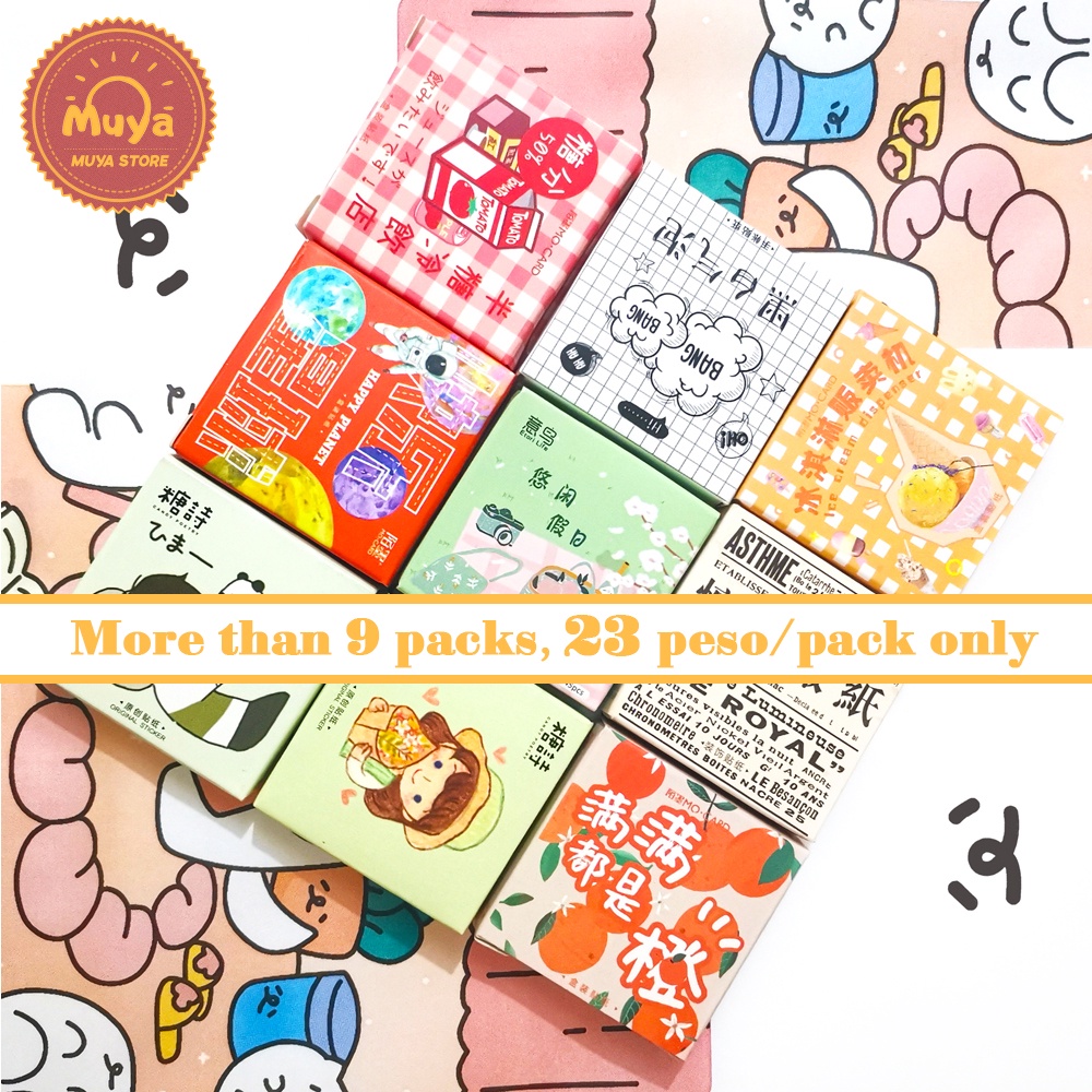 MUYA 45-50 Pcs/Box Cute Stickers for Journal DIY Scrapbooking Mini ...