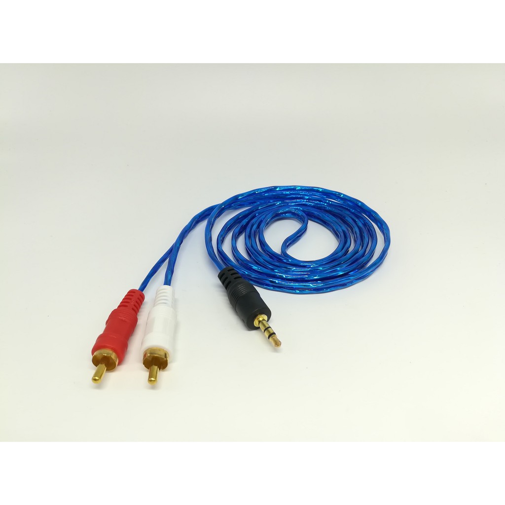 2RCA to 3.5 Audio Cable 1.5M Cable/AD-2203 AD2203 (WHOLESALE) | Shopee ...