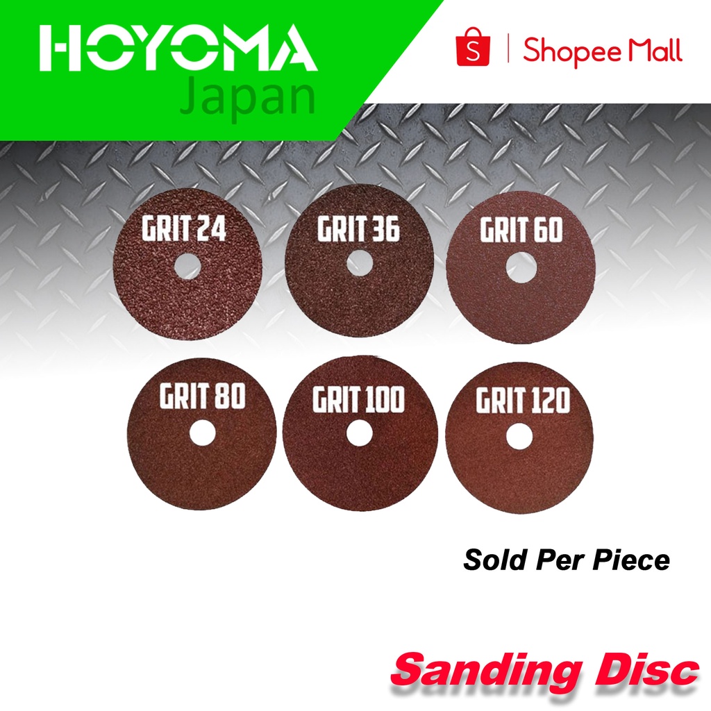 Hoyoma Sanding Disc Fiber Abrasive GRIT# 24-240 Polishing Sandpaper ...