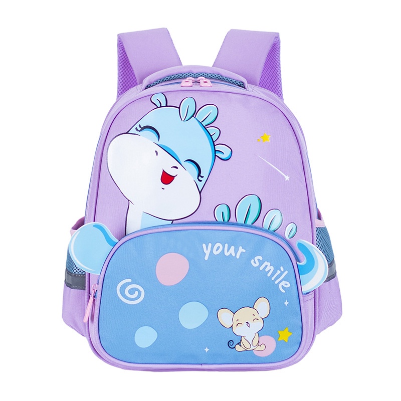 Cartoon Dinosaur Backpack Kindergarten Children's Schoolbag Boy 3-5-6 ...