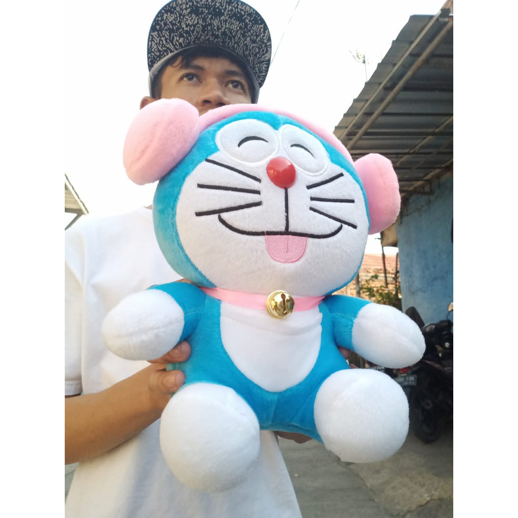 Doraemon Doll with Pink Headsheat / Doraemon Doll / Doraemon | Shopee ...