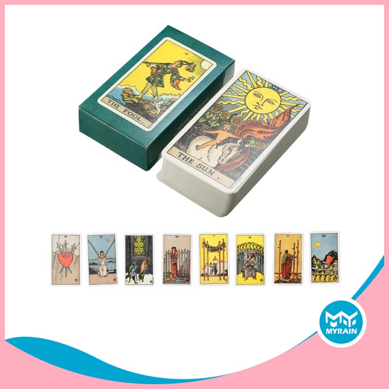 Tarot Rider Waite Deck 78 Cards Plasticized Tarot smith waite tarot ...