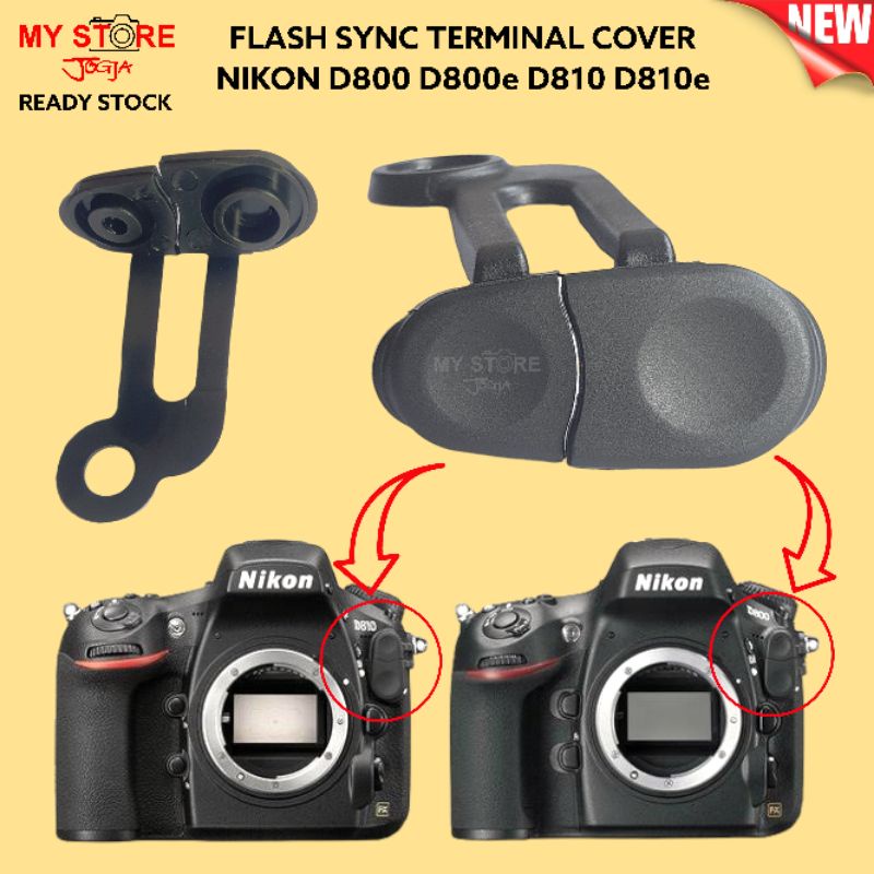 Flash sync terminal cap cover 10 pin camera port cover nikon DSLR D800 ...