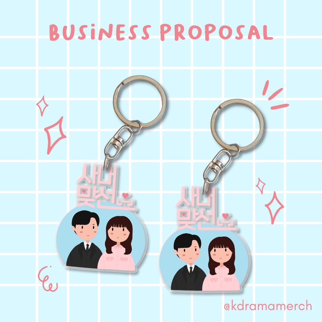 Business PROPOSAL KEYCHAIN DRAMA KOREA / DRAKOR / DRAMA KOREA FANKIT ...
