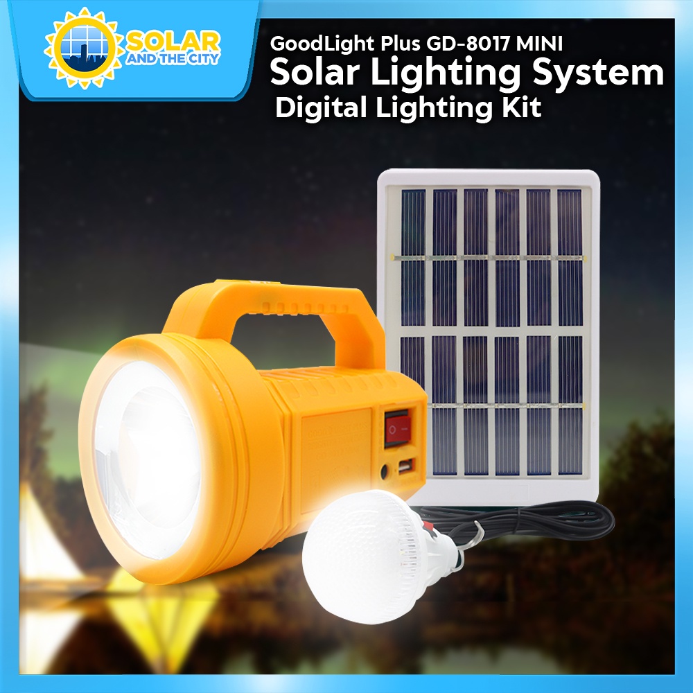 S&C MINI Rechargeable Portable Solar Lighting System With Emergency ...