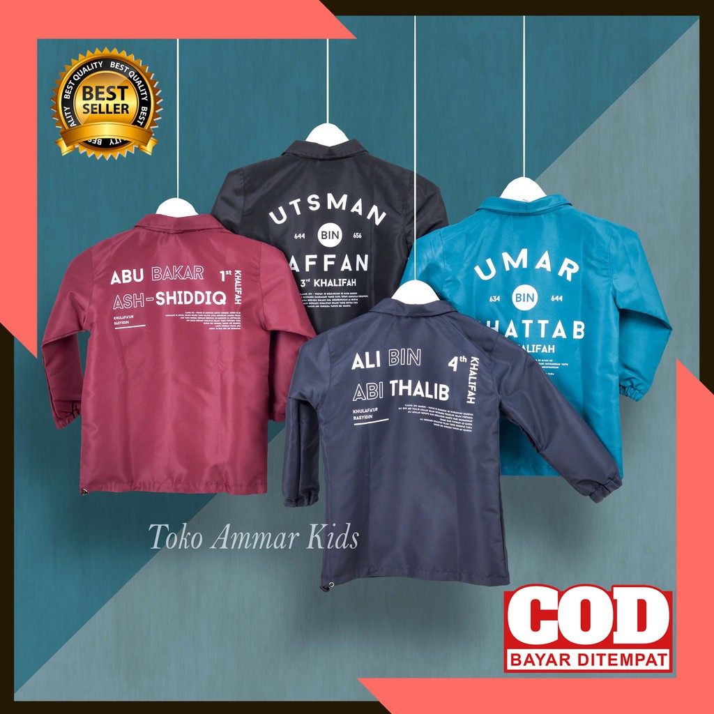 Khalifah Series Ammar Kids Boys Coach Jacket / Ammarkids Muslim Boys ...