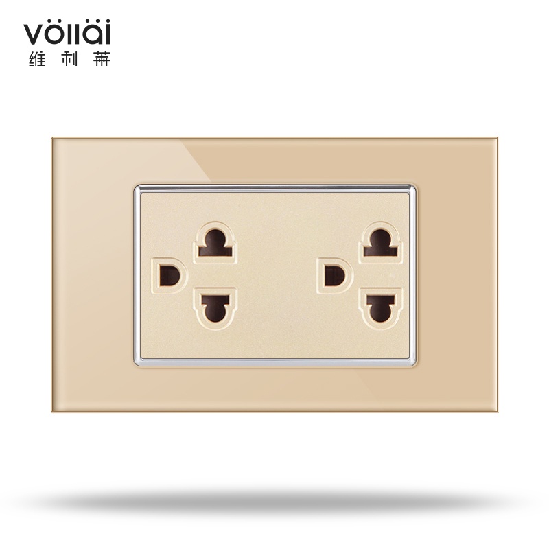 Vollai 15amp outlet socket for wall 2 Gang Universal Multiple ...