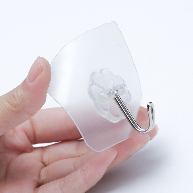 SALE Powerful Self Adhesive Wall Hooks Sticker Mount Sticky Hook No ...