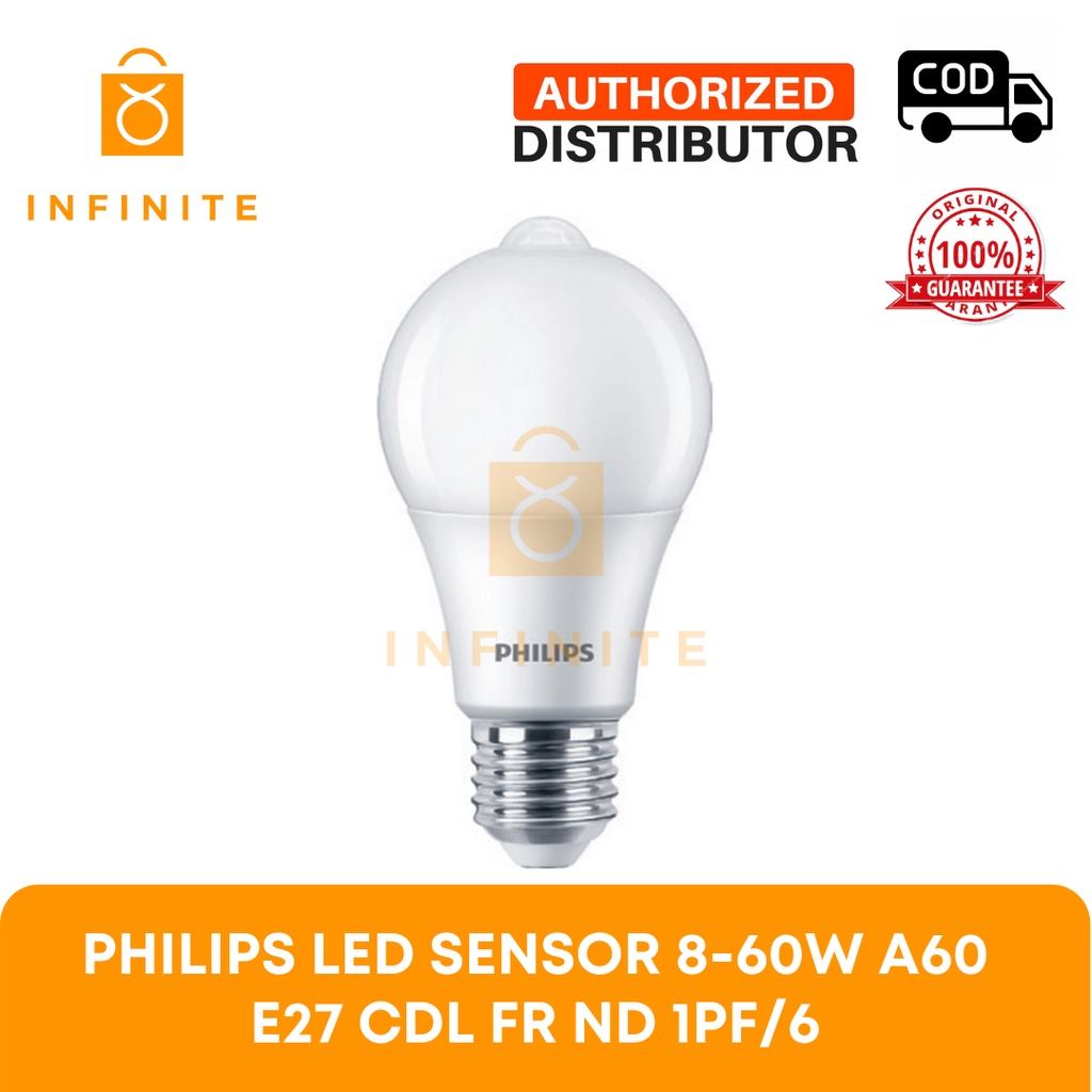 PHILIPS LED SENSOR 8-60W (White) | Shopee Philippines