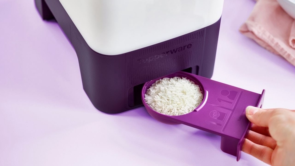 Tupperware Rice Smart 5kg standing spoon Rice Dispenser Rice Smart ...