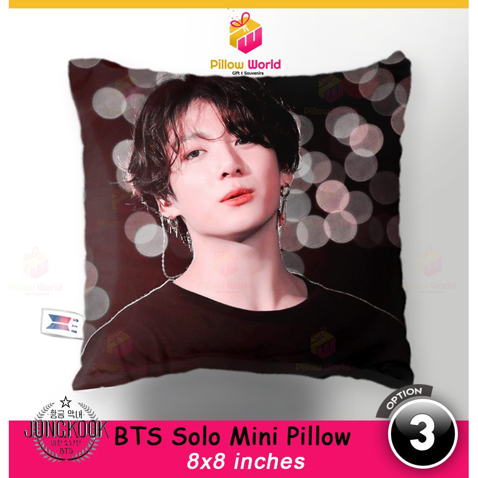 Jung Kook / JK / BTS Mini Pillows / @PillowWorld | Shopee Philippines
