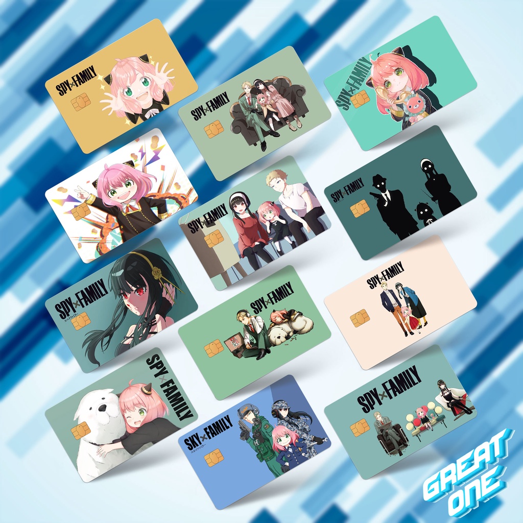 Spy X Family ATM Bank Sticker Card Cover Access Touch n Go Skin Bank ...