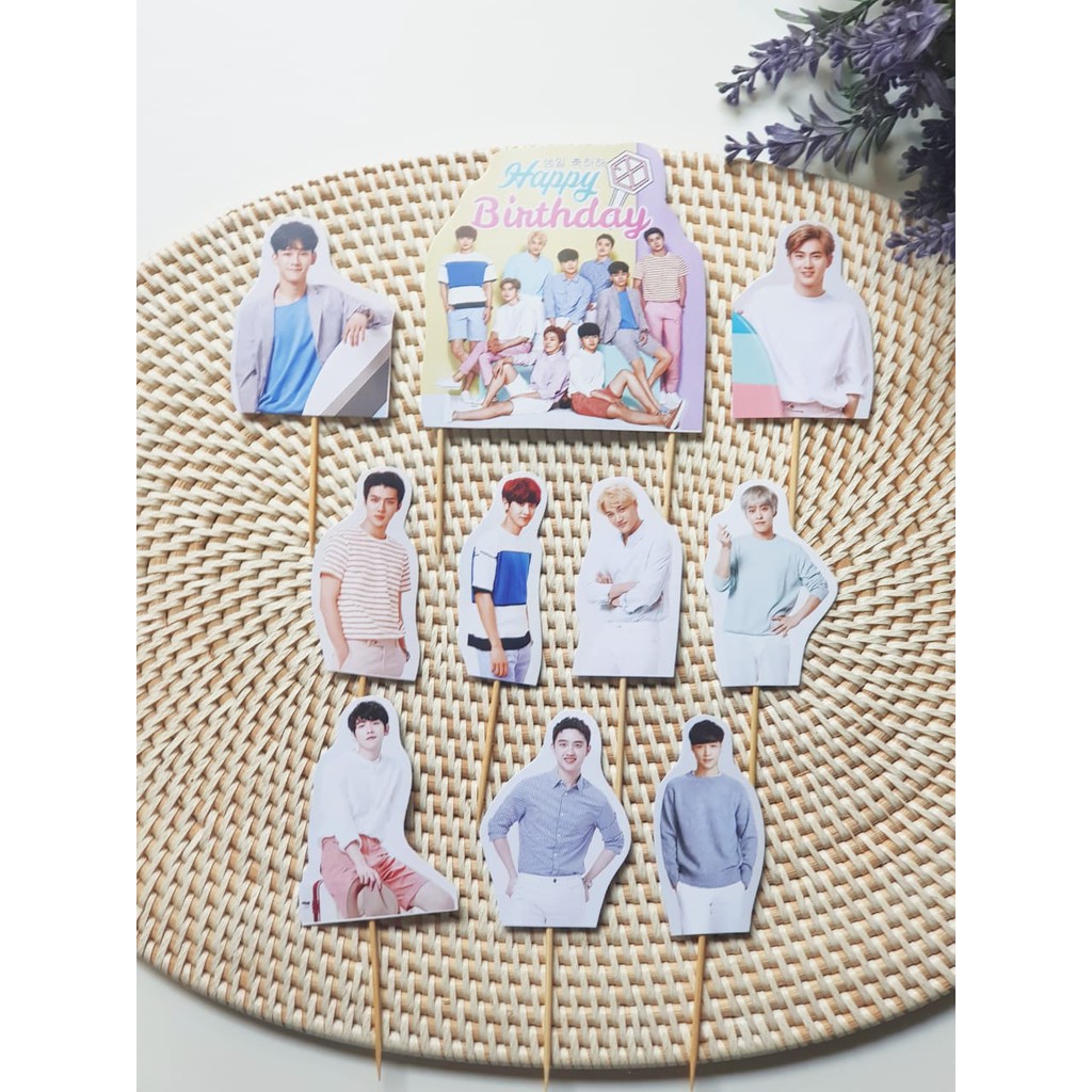 Exo Cake Topper (10pcs) | Shopee Philippines
