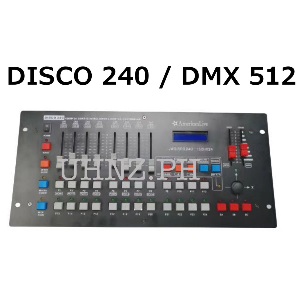 DMX Controller DMX 512 DISCO 240 Lighting Controller Console For Stage Light Mixing | Shopee ...