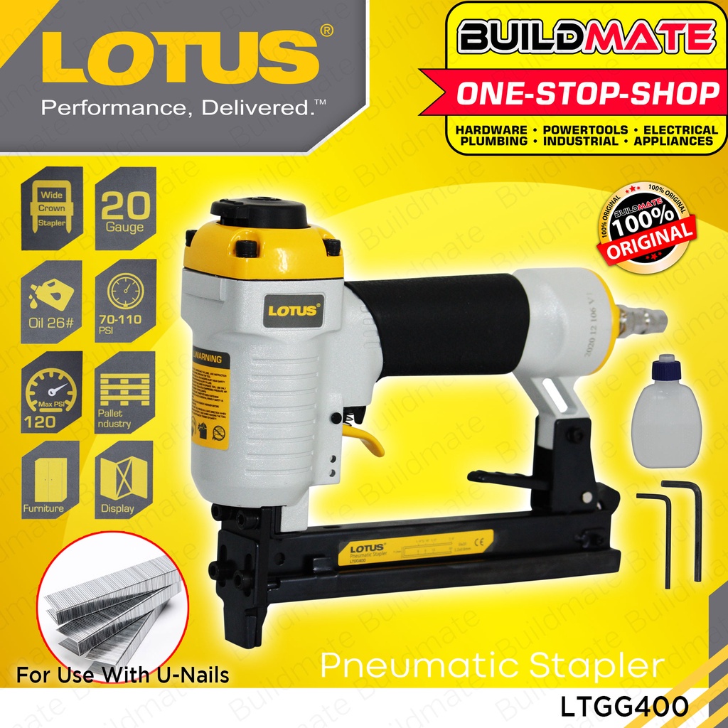 tucker gun and staple LOTUS Pneumatic Stapler Nail Gun LTGG400 ...