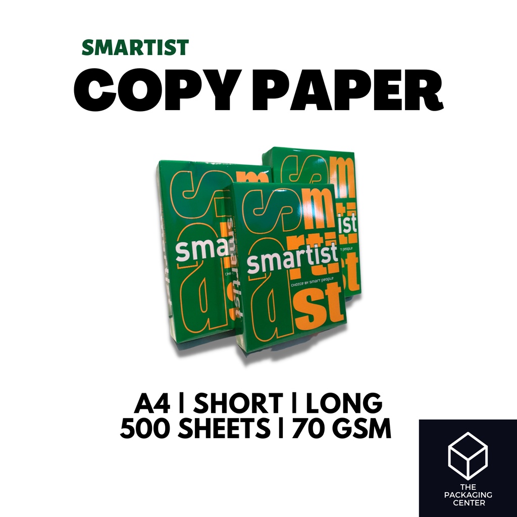 Smartist Brand COPY PAPER / BOND PAPER REAM- (Short / Long / A4) 70GSM ...
