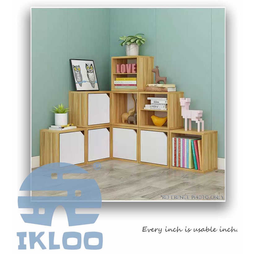 Ikloo book shelf wood storage shelf organizer 30*24*30cmjujutsu kaisen figure | Shopee Philippines