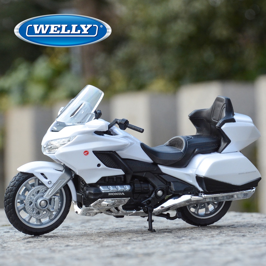 Welly 1:18 2020 Honda Gold Wing White Die Cast Vehicles Collectible ...
