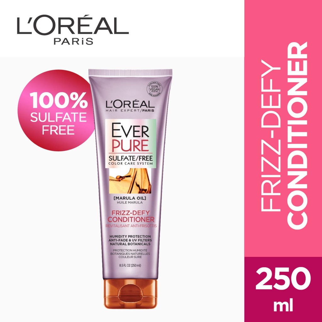 L'OREAL Ever Pure Frizz-Defy Conditioner 250ml | Shopee Philippines
