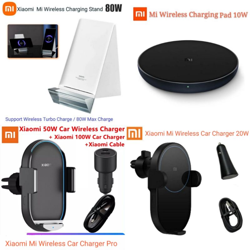 Xiaomi Mi Wireless Charging Pad / Stand Car Charger Pro 10W 20W 50W 55W ...
