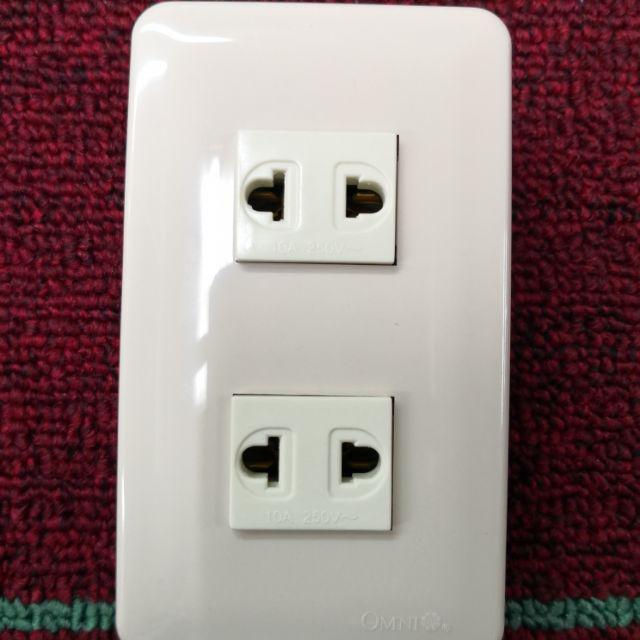 Omni Convenience Universal Outlet w/ Plate 1, 2, 3 Gang Classic Series ...