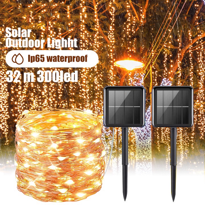 Solar Christmas Lights Outdoor Waterproof Solar String Lights LED for ...