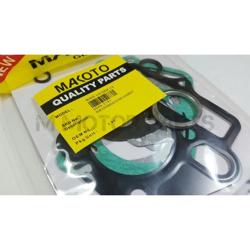 Top Gasket / Top Overhauling Gasket Wave110, XRM110, Wave100 Makoto COD ...
