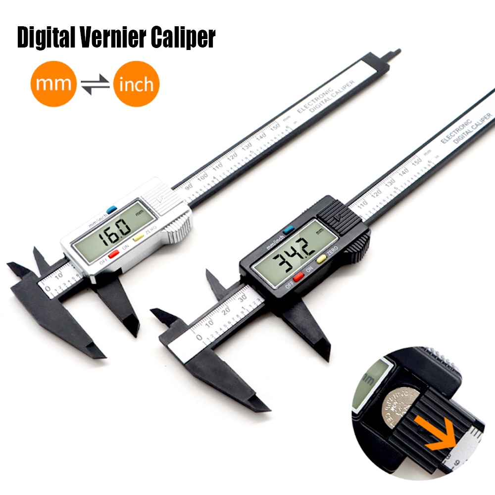 Digital Vernier Caliper 0-150mm 6inch LCD Electronic Calliper ...