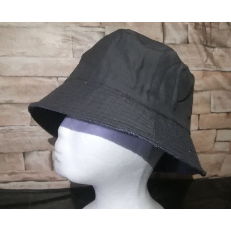 redshop_waway double sided reversible bucket hat (plain color) | Shopee ...