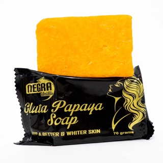 Negra Gluta Papaya Soap with Vitamin E and Niacinamide 70g (1pc ...