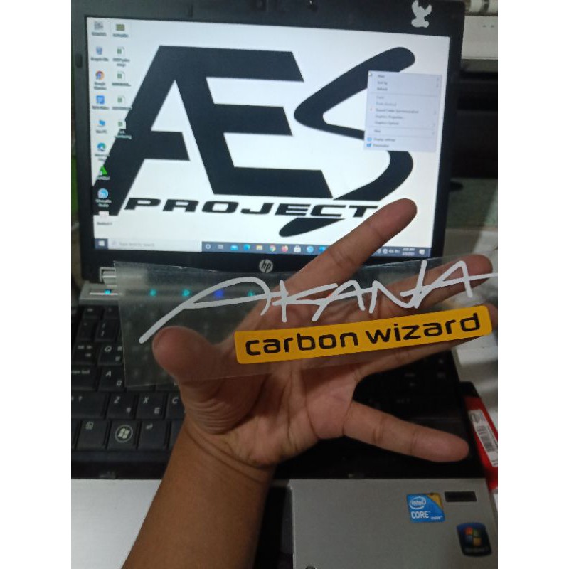Akana Carbon Wizard sticker for motorcyle and car sticker | Shopee ...