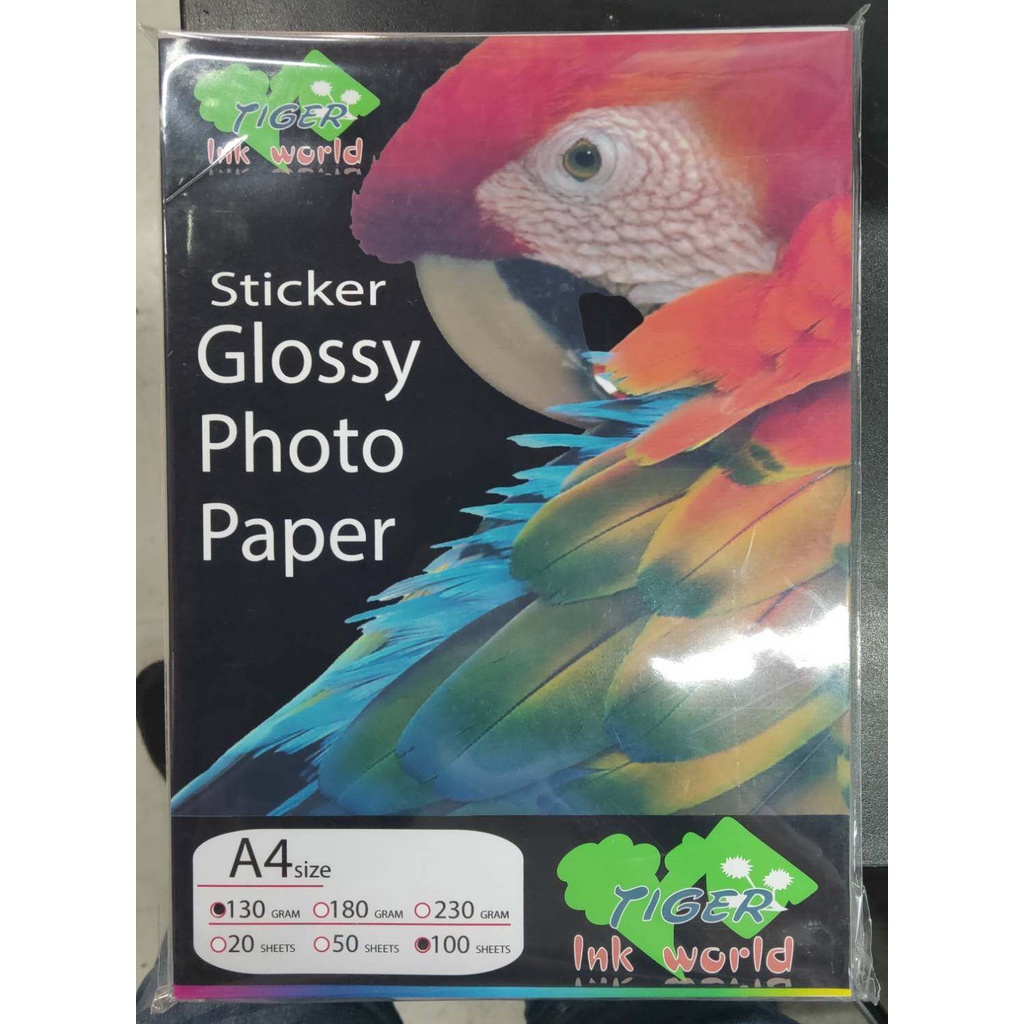 Sticker Glossy Photo Paper 130 Gram / 100 Sheets | Shopee Philippines