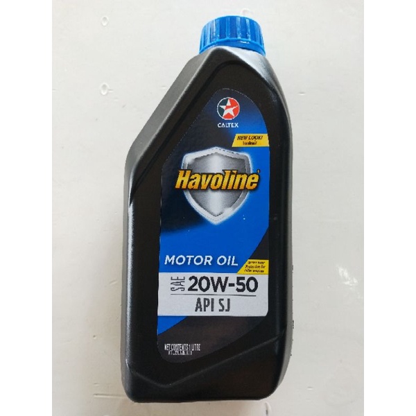 Caltex Havoline Motor oil Sae 20W-50 1L | Shopee Philippines
