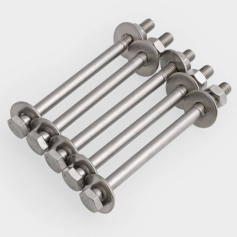 M6M8M10 304 stainless steel outer hexagonal wall screw with long butt ...