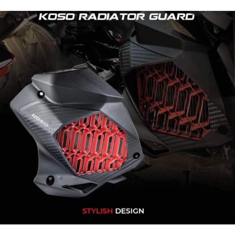 KOSO RADIATOR GRILL COVER FOR NMAX V2/AEROX V2 | Shopee Philippines