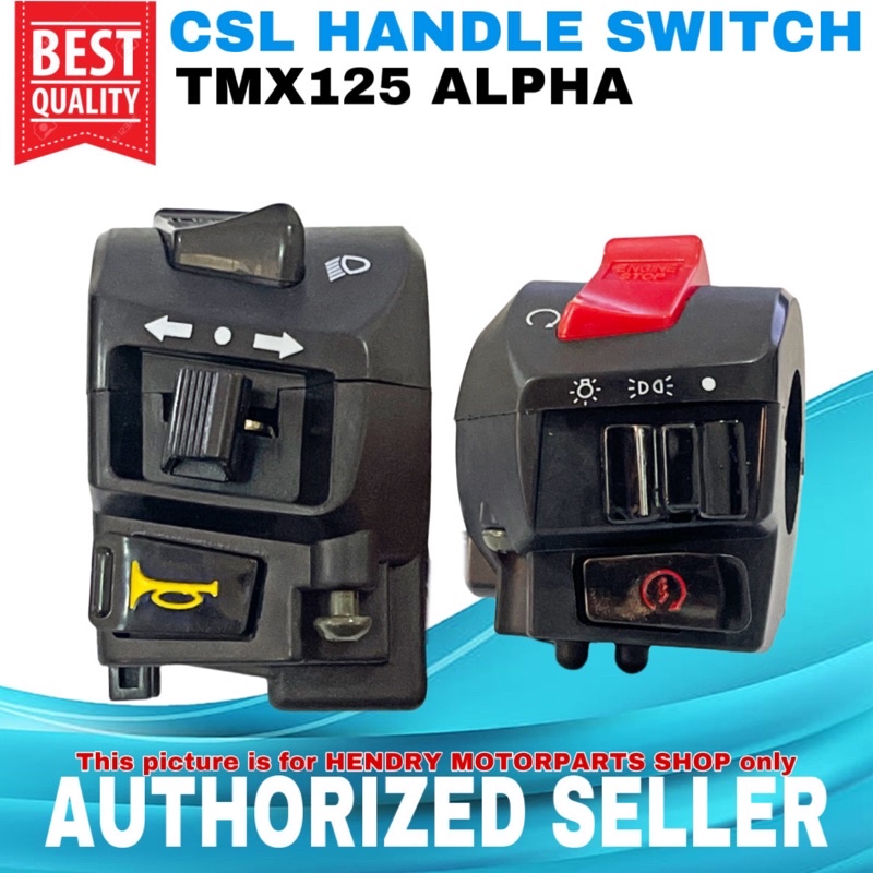 CSL Honda Tmx 125 Alpha Right and Left Handle Switch for Motorcycle ...