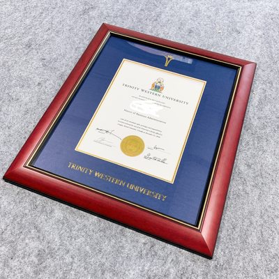 A4 solid wood custom framed picture frame foreign graduation ...