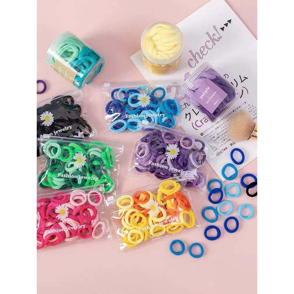 Children's rubber bands/disposable colorful rubber bands/hair bands ...