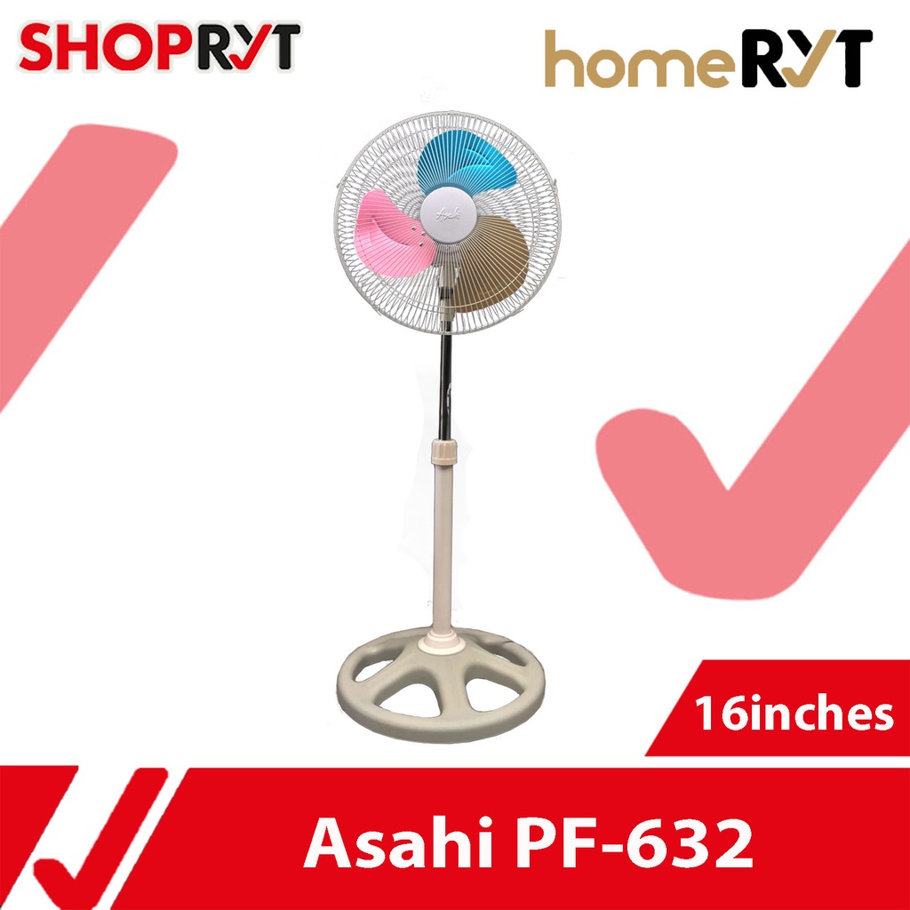 Asahi PF-632 Rainbow Colorful 16in Stand Fan | Shopee Philippines