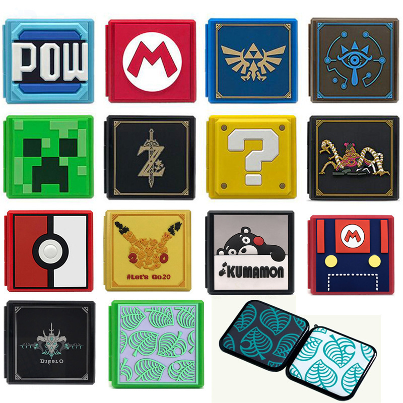 Nintendo Switch Premium Game Card Case Storage Box Pokemon Mario Zelda ...