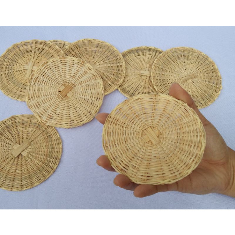Native Round Coaster in Natural color, 3 inches, 4 inches and 5 inches ...